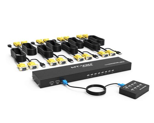 【1組のコンソールで8台を操作】 MT-VIKI 801UK-Lは、1組のUSBキーボード、マウス、およびモニターだけで、最大8台のパソコンを切り替えて操作できる8ポートKVMスイッチです。複数のPCを扱うサーバー管理やオフィスワークにおい...