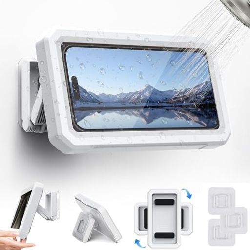 【タッチ快適】フタには新型PET防曇フィルムとTPU素材を精密に複合。熱いお湯を浴びてもバスルーム中が湯気で包まれても、画面は決して曇らず、鮮やかでシャープな表示をキープ。指でのスワイプ、タップ、フリックも、裸の画面と同じくらい感応します。...