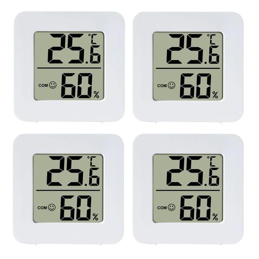 【製品内容】電子湿式温度計。 【LCDディスプレイ】大きくて明るいデジタル画面を備え、乾燥から湿潤までのシンプルな湿度インジケーターも表示される、この室内温度計は、現在の湿度レベルを示す明確な湿度表示が特徴です。この機能により、加湿器や除湿...