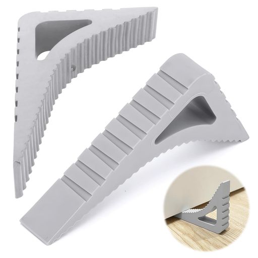 ✨【製品サイズ】ドアストッパーのサイズは長さ11.9cmx幅8cmx厚み2.1cmとコンパクトで、どんなドアにもフィットします。2個セットなので玄関ドアと寝室など、複数の場所に同時に設置可能。スリムなデザインで目立たず、インテリアを邪魔しま...