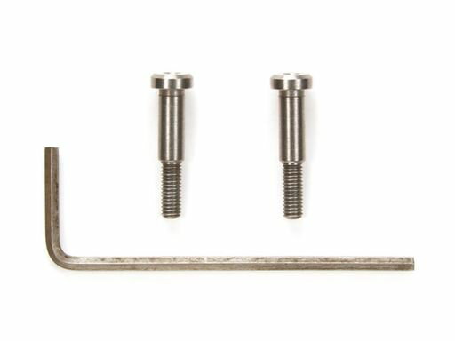 RCカーの性能アップやセッティングに役立つパーツ。 TT-02、TT-02Bのステアリングアームのセンターシャフトとして使用しているキット標準の3x18mm段付ビスに換えて使用。 度の高い切削製ビスに潤滑メッキを施して、ステアリングワイパー...