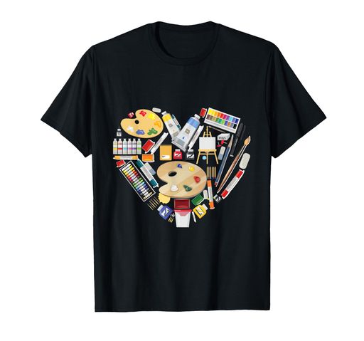 Paint Palette Brush Artist Painter Gift Kids Men Women painting heart love gifts, If you know how to appreciate drawing ...