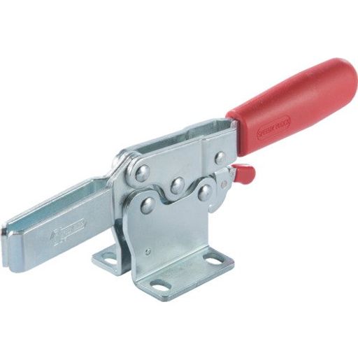 全長(mm):172 締圧力(kN):1.0 取付方法:穴径:5.6 適合コンタクトボルト径:M6 アーム角度(°):90 水平ハンドル フランジベース クランプアームフラットタイプ(M5) ●ステンレス(SUS304)●ボルトリテーナー