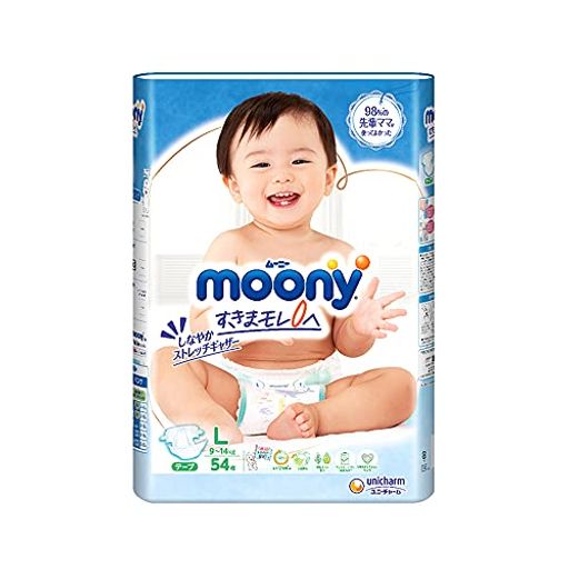 内容量:54枚 サイズ(外装):幅317x奥行133x高さ431(mm) 赤ちゃん肌に低刺激のやさしさの紙おむつ(Lサイズ)です。