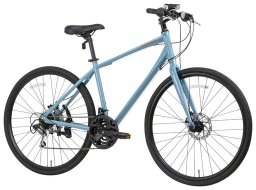 フィットネス フレームサイズ:465mm 変速:外装18段(160cm~) ブレーキ:機械式ディスクブレーキ フレーム:アルミ 適正身長:160cm~