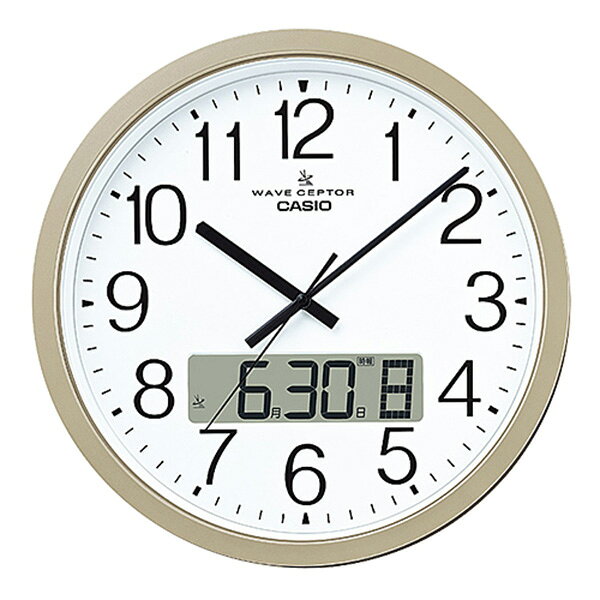 ITEM INFORMATIONカシオクロック 大型サイズ 電波時計 掛時計 報時 カレンダー IC-4100J-9JF CASIO 正規品大型サイズの電波クロック離れた場所からでも見やすい直径380mmの大型サイズを採用。任意の時刻で最大...