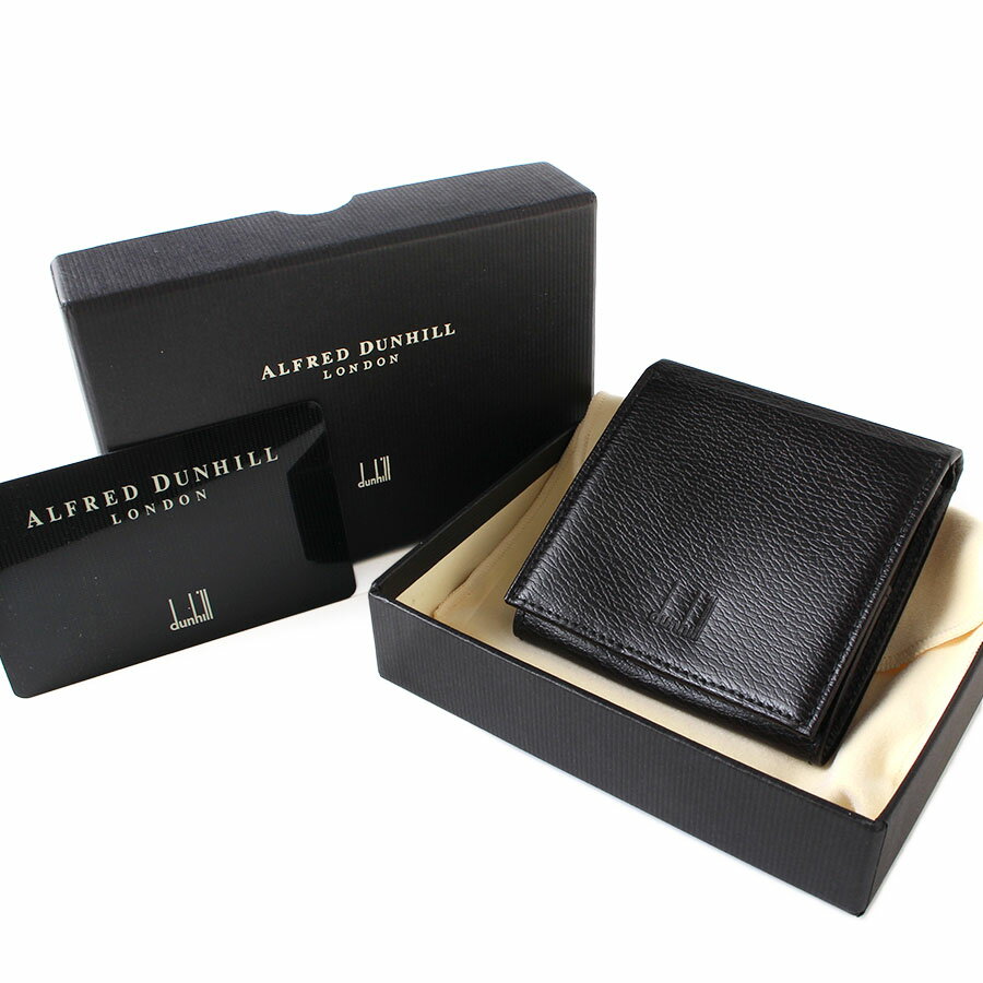 ブランド dunhill / ダンヒル サイズ 財布：縦7.7cm、横7.6cm、マチ2cm ※採寸には誤差が生じる場合があります。 カラー ブラック ※画面上と実物では多少色具合が異なって見える場合がございます。 素材 レザー 仕様 内装...