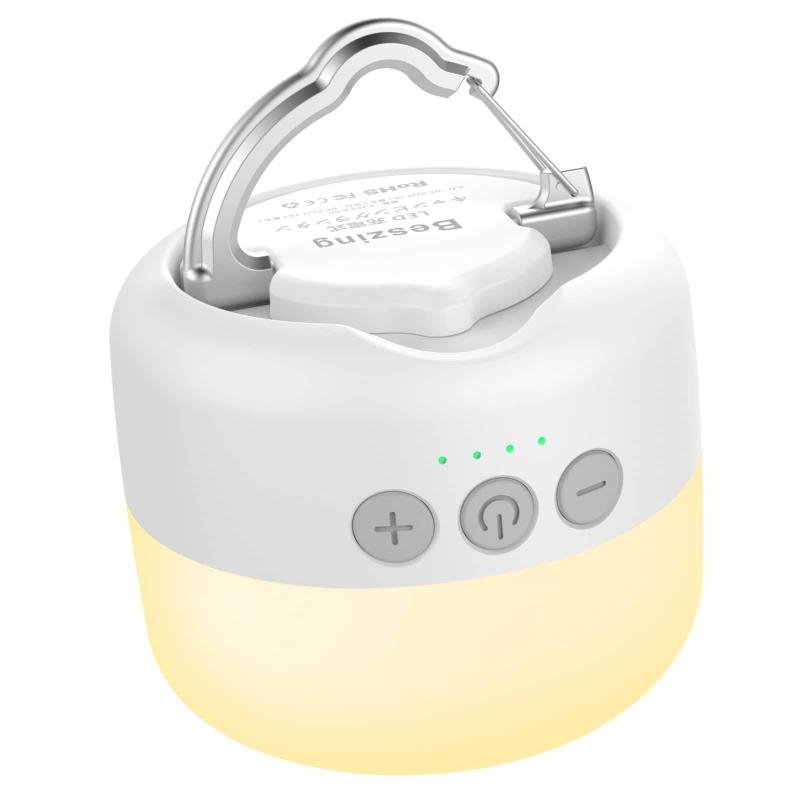 ランタン, Beszing ledランタン 光色・輝度記憶搭載 3色切替 無段階調光 電球色 自然白 昼白色 5200mAh USB 充電式 小型 暖色 マグネット式付き アウトドア携帯キャンプ用品/応急 防災 停電用【連「三色点灯・無段階...