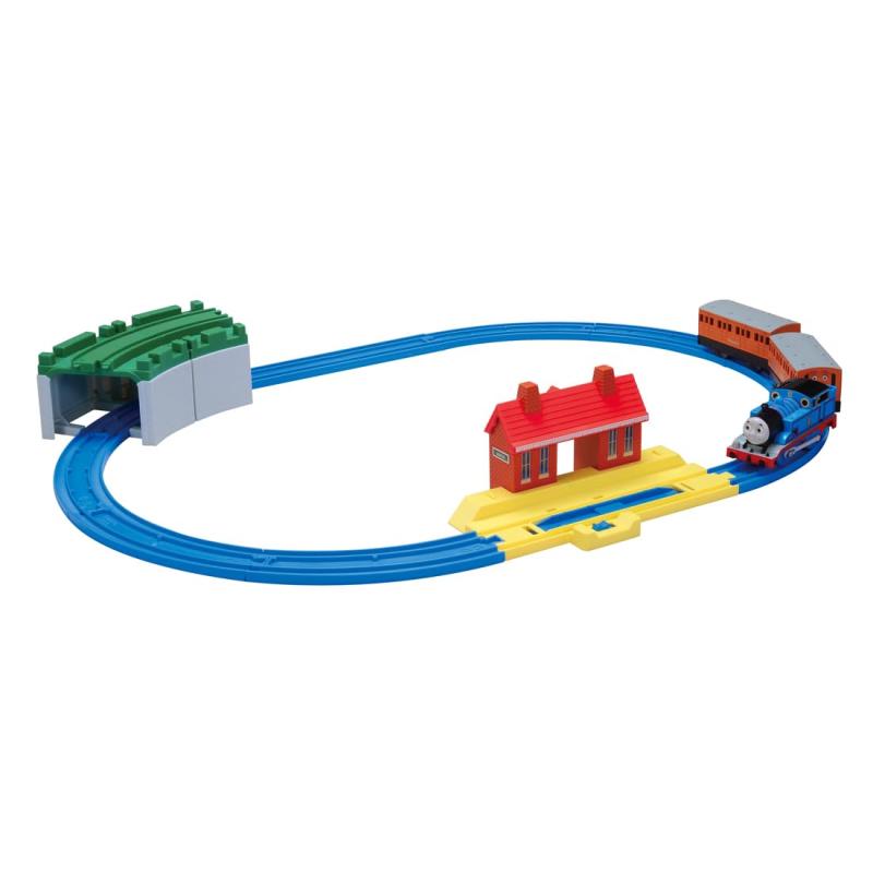 タカラトミー 『 プラレール きかんしゃトーマス ベーシックセット 』 電車 列車 おもちゃ 3歳以上 玩具安全基準合格 STマーク認証 PLARAIL TAKARA TOMYパッケージサイズ: W290×H230×D155mm