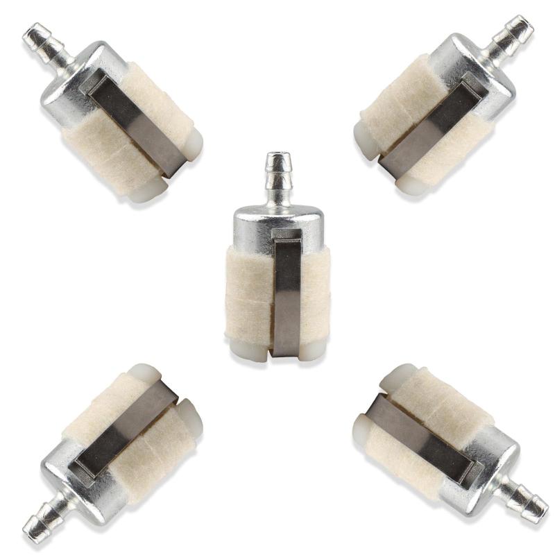 Mirhua キャブレター用 燃料フィルター 農機具用 部品 刈払機 草刈機 交換パーツ キャブレター ガーデンツールパーツ 5個入り【セット内容】：5個セットで。【高い安定性】燃料を浄化するウールと耐久金属の複合構造により、安定した性能を...