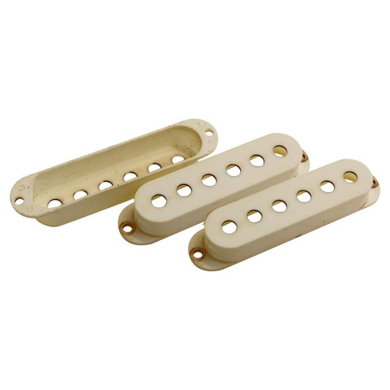 SCUD Master Relic Collection STタイプピックアップカバー 60sスタイル 3個セット ホワイト/レリック仕様 MRC-STPC60W-SET・STタイプピックアップカバー・'60sスタイル・ホワイト/レリック仕...