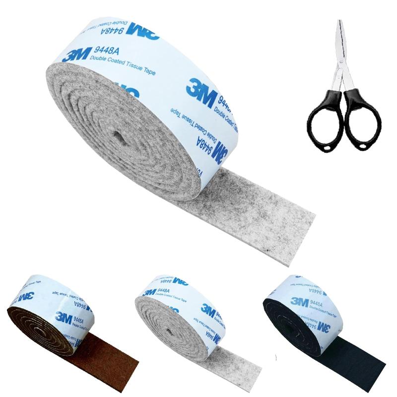 YQBXCZFQ ふかふか厚フェルト 床キズ防止テープ フェルトシート 椅子の足 フローリング対応 キズ 騷音防止 ズレない 厚み増強 自由にカット