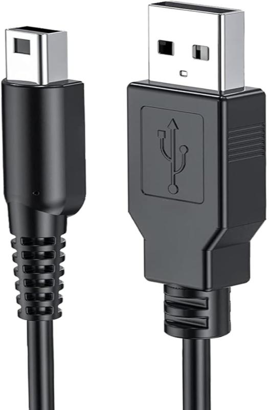 3DS 充電ケーブル USB充電ケーブル 互換モデル 3DS XL/LL/2DS XL/DSi/DSiLL など対応 耐久性強化設計 3DS充電器コード 1.2m kaofish安全な充電を実現: 過電流や過熱を防ぐ設計で、Nintendo...