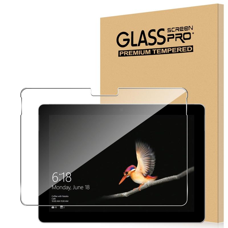 For Surface Go フィルム 10.1インチ タブレット 強化ガラス 高感度タッチ 高透過率 硬度9H 指紋防止 Greerass 気泡防止 撥水撥油 耐衝撃 貼り付け簡単 液晶保護 超薄飛散防止 タブレット 保護フィル【対応機種...