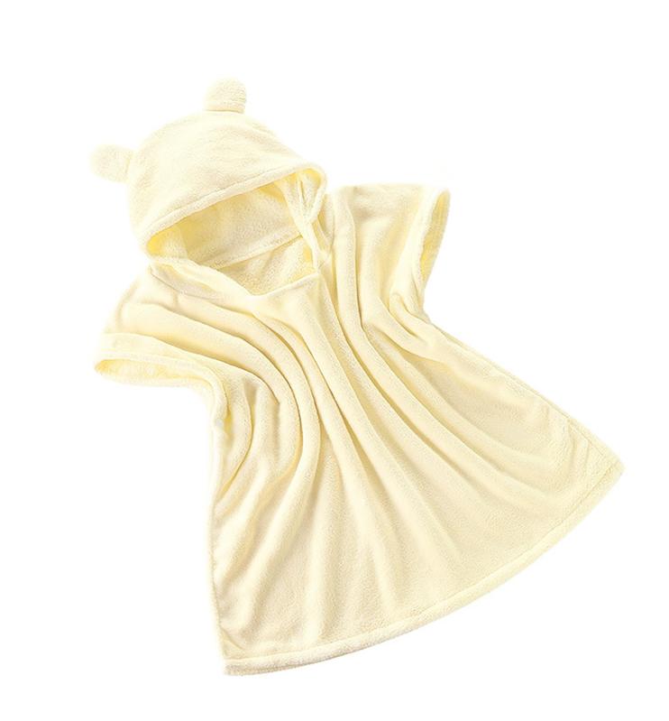 ベビータオル バスポンチョ おくるみフード付き バスタオル キッズバスローブ ルームウェア マント バスローブ くま耳 柔らか ふわふわ お風呂上がり かわいい 出産祝い 水泳 プールにも男の子女の子問わずに使える色も豊富にあるので、性別や...