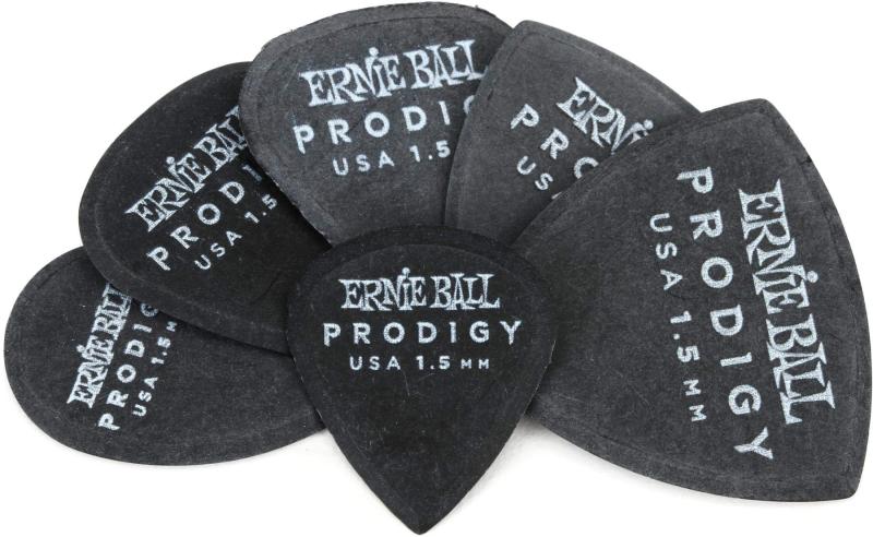 【正規品】 ERNIE BALL 9342 ギターピック BLACK MULTIPACK PRODIGY マルチパック 1.5mm デルリン ブラック 6枚 パックErnie Ball Prodigy ピック素材：Delrin厚さ：1.5m...