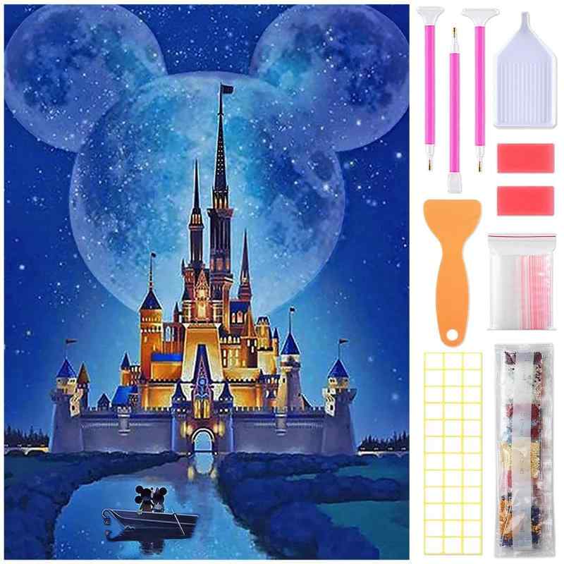 SUPECENT ダイヤモンドアート キット ダイアモンドビーズ絵画キット DIY・手作り絵画手芸キット 5D モザイクアート ダイヤモンド塗装 全面貼り付けタイプ 30x40cm