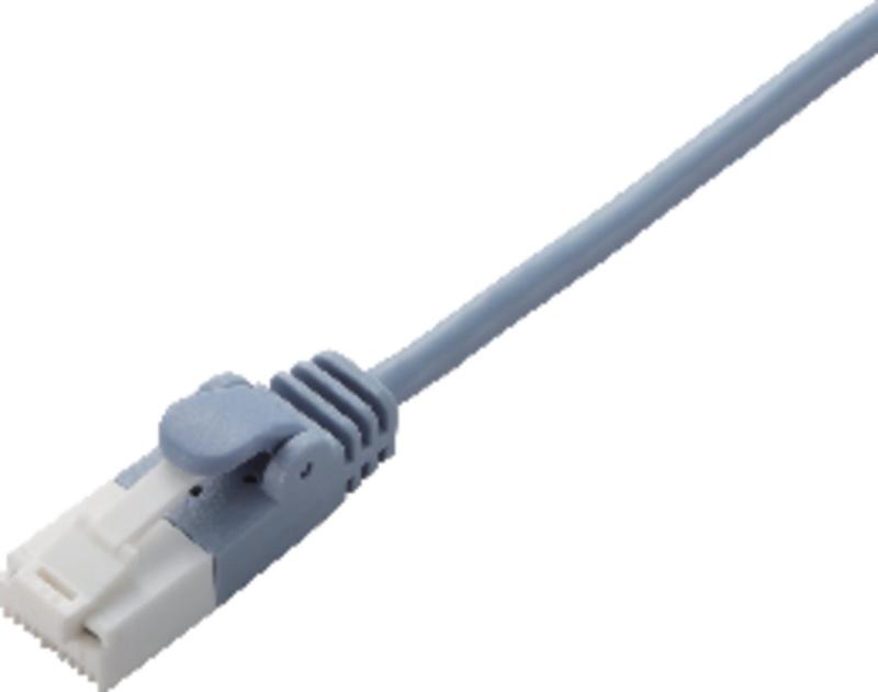 エレコム LANケーブル CAT6 1m ツメが折れない 爪折れ防止コネクタ スリム ブルー LD-GPST/BU10周波数帯域250MHzをするギガビット・イーサネットに対応した、Cat6準拠LANケーブルのスリムタイプです。狭い場所に適...