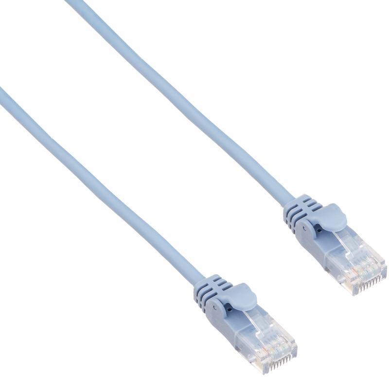 エレコム LANケーブル Cat5e 3m 爪折れ防止コネクタ やわらか ブルー LD-CTY/BU3ケーブルがやわらかく、取り回しがしやすいのでスッキリと配線できる"やわらかLANケーブル"です。100BASE-TXだ...