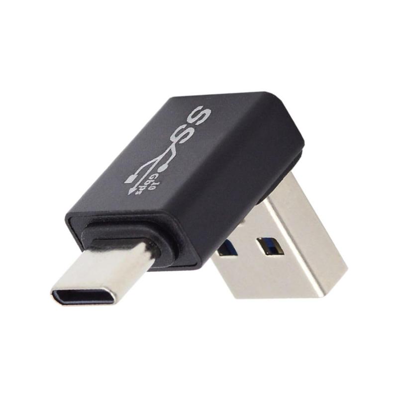 chenyang USB 3.0/3.1コネクター USB C - USB 3.0 データ 10Gbps 充電アダプター 90度上向き角度USB-Cはデバイスに接続し、USB-Aはホストである必要があります。 USB-CホストからUSB-A...