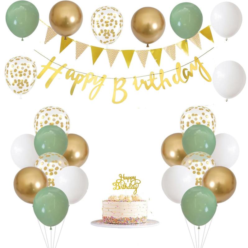 誕生日 バルーン 飾り付けセット ハッピー バースデー HAPPY BIRTHDAY 誕生日パーティー 飾り お祝い サプライズ 星形 紙吹雪風船
