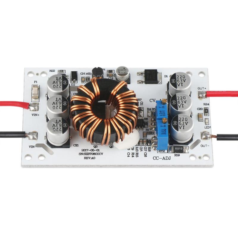 DROK DC昇圧型のコンバータ 10V-60V 12Vから12V-60V 24V 10Aへ CC CV 電圧レギュレータ 電圧昇圧コンバータボード 600W非絶縁型電源トランスモジュール非絶縁型電圧レギュレータの入力電圧範囲はDC 10〜...
