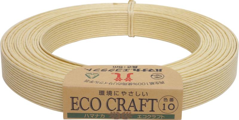 ハマナカ エコクラフト col.10 クリーム 5m巻<b>本体サイズ :</b> 約巾15mm男女共用