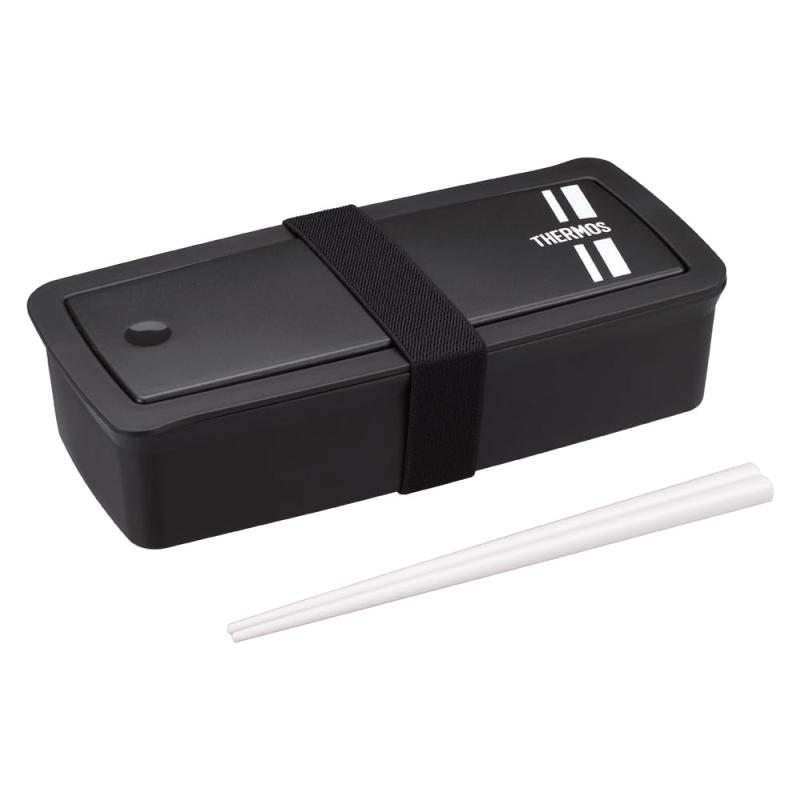 サーモス 弁当箱 フレッシュランチボックス ハシ付き 700ml ブラックシルバー DJS-701 BKSLシンプルデザインのお弁当箱本体サイズ(約):幅21.5×奥行き9.5×高さ5cm、本体重量(約):200g、容量:600ml生産国:...