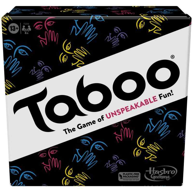 Hasbro Gaming Taboo クラシックゲーム パーティーワード推測ゲーム 大人とティーン向け ボードゲーム 4人以上のプレイヤー向け 対象年齢13歳以上ファンのお気に入りのタブーボードゲーム: 流行のトピックでモダンなひねりを加...