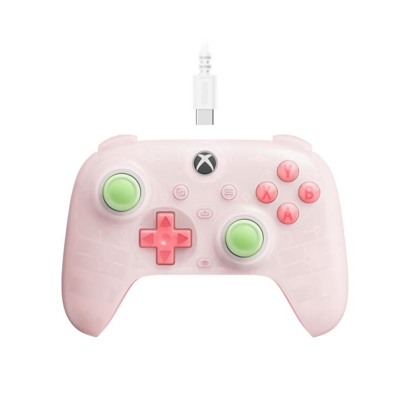 8BitDo Ultimateミニの Xbox 用有線コントローラー、RGB ライティング ファイヤー リング、ホール効果ジョイスティックとトリガー付き、Xbox シリーズ X|S、Xbox One、Windows 10/11 用 - 正式...