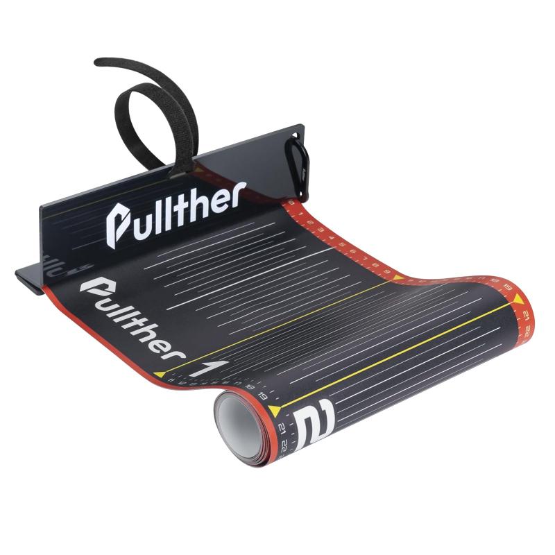 Pullther 釣り メジャー フィッシングメジャー 定規 幅広 魚計測用メジャー 防水 耐摩耗 吊り下げ式 全長135cm 幅20cmまで計れるフィッシングメジャーはマジックテープで巻き上げる、アクリル板に固定することができ、カラビナを...
