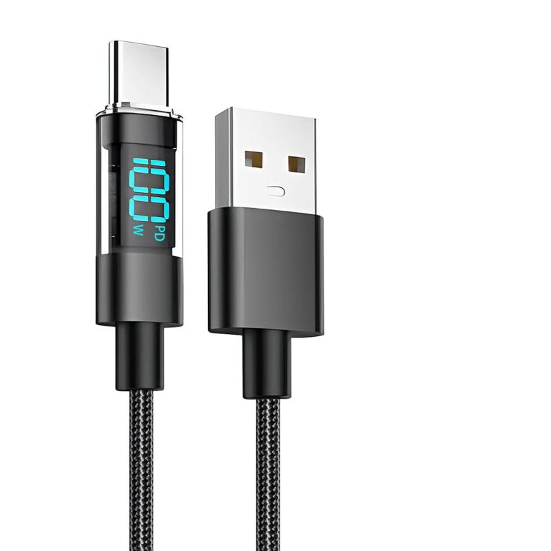 【Drawheart】100W USB-C ケーブル 1m 充電ケーブル 急速 PD対応 高速データ転送 アルミ合金コネクタ 耐久ナイロン編み スマートチップ搭載 IPhone15/IPad/MacBook/AirPods PD充電対応 各...