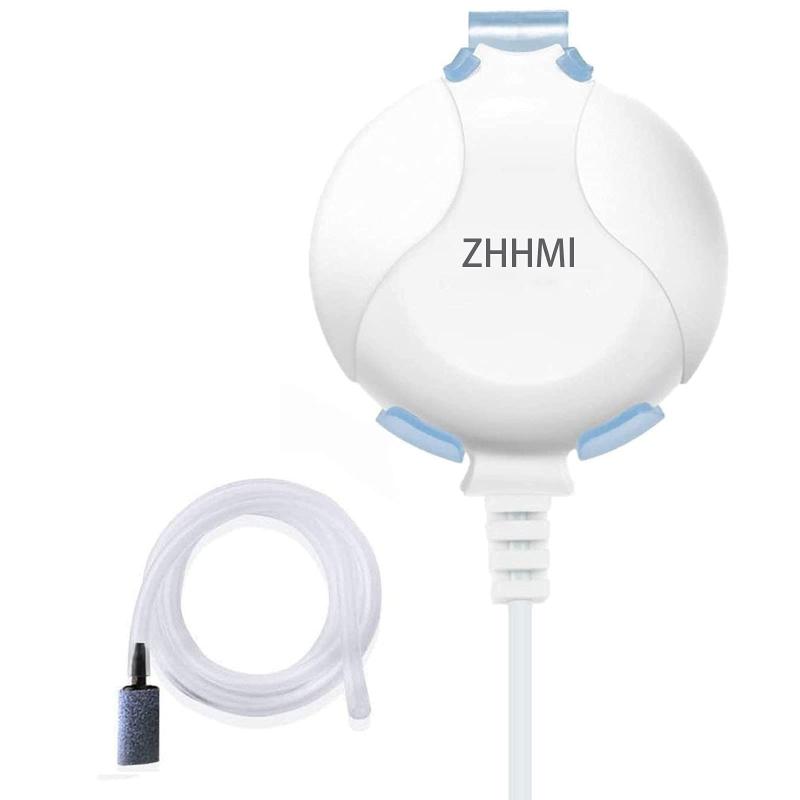 ZHHMl 水槽エアーポンプ 小型エアーポンプ 0.3L / Min空気の排出量 空気ポンプ 超静か 効率的に水族館/水槽の酸素提供可能 (YS-001ホワイト)【低騒音】ZHHMlエアーポンプは先進的な低騒音設計を採用し、33デシベル以下...