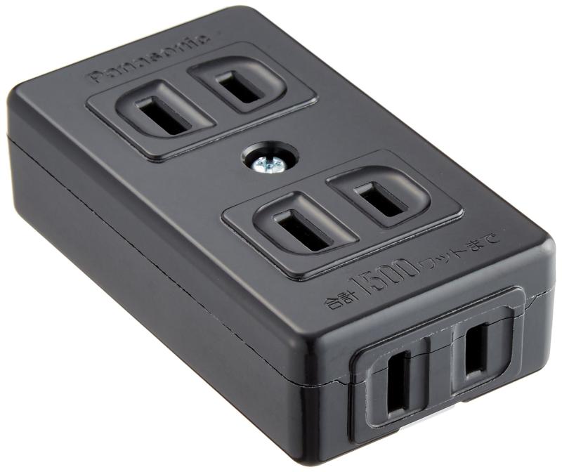 パナソニック(Panasonic) ベターテーブルタップ ブラック 3個口 WH2163KB 10個入●10個入●ブラック色●3コ口●15A-125V合計1500Wまで