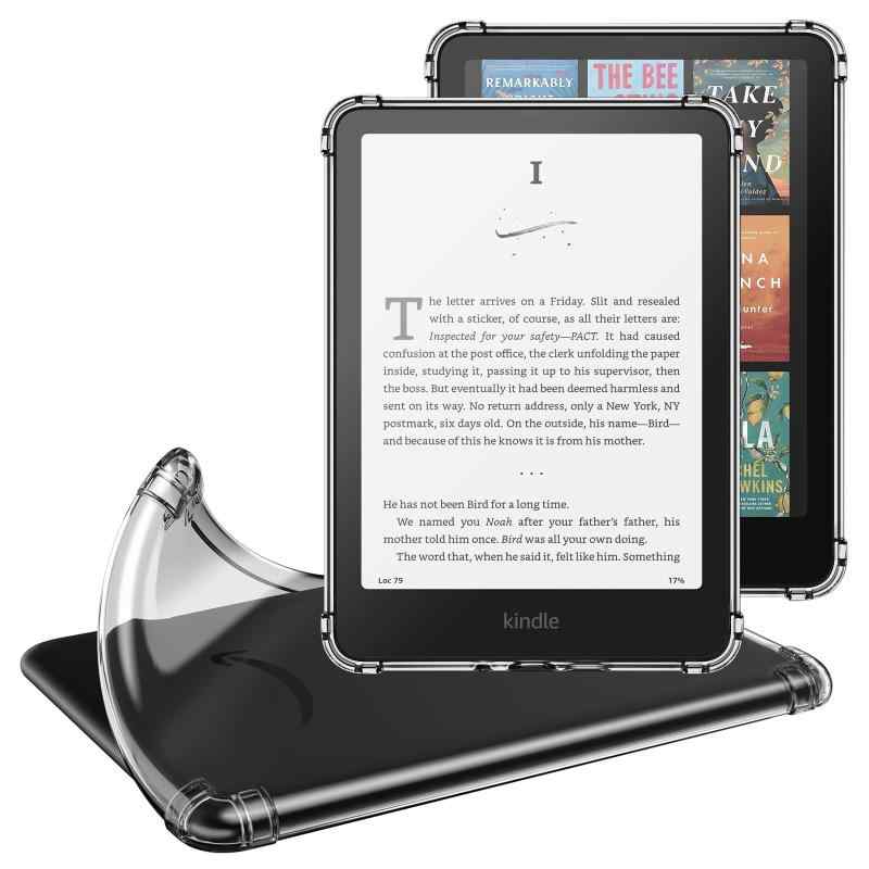 MoKo Kindle Paperwhite 第12世代 2024 7インチ用 ケース Kindle Paperwhiteシグニチャーエディション第12世代 カバー キンドルペーパーホワイト第12世代 クリアケース TPU製 ソフト 四角特...