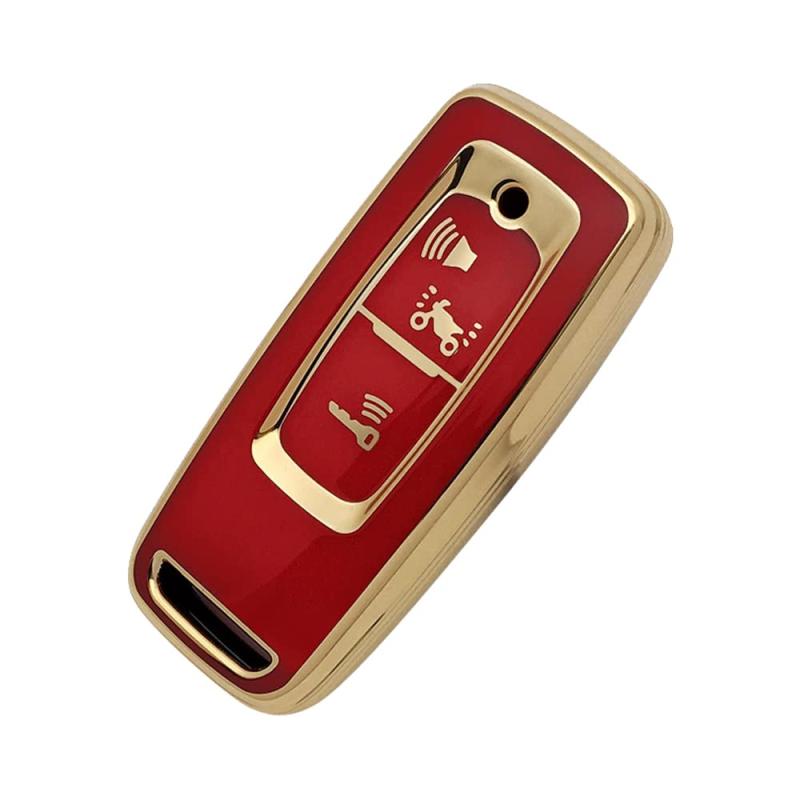 [Kinotaka] ホンダバイク専用設計 TPU製 スマートキーケース 2021 PCX125(JK05) PCX160(KF47) DIO110(JK03) キーカバー for honda バイク アクセサリー パーツ (レッド2)【適...