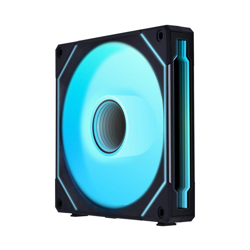 LIANLI ケースファン 「UNI FAN」シリーズ UNI FAN SL-INFINITY 140 REVERSE BLADE ブラック ブレード反転モデル デイジーチェーン リバーシブルケーブルモジュール インフィニティーミラー搭載 ...