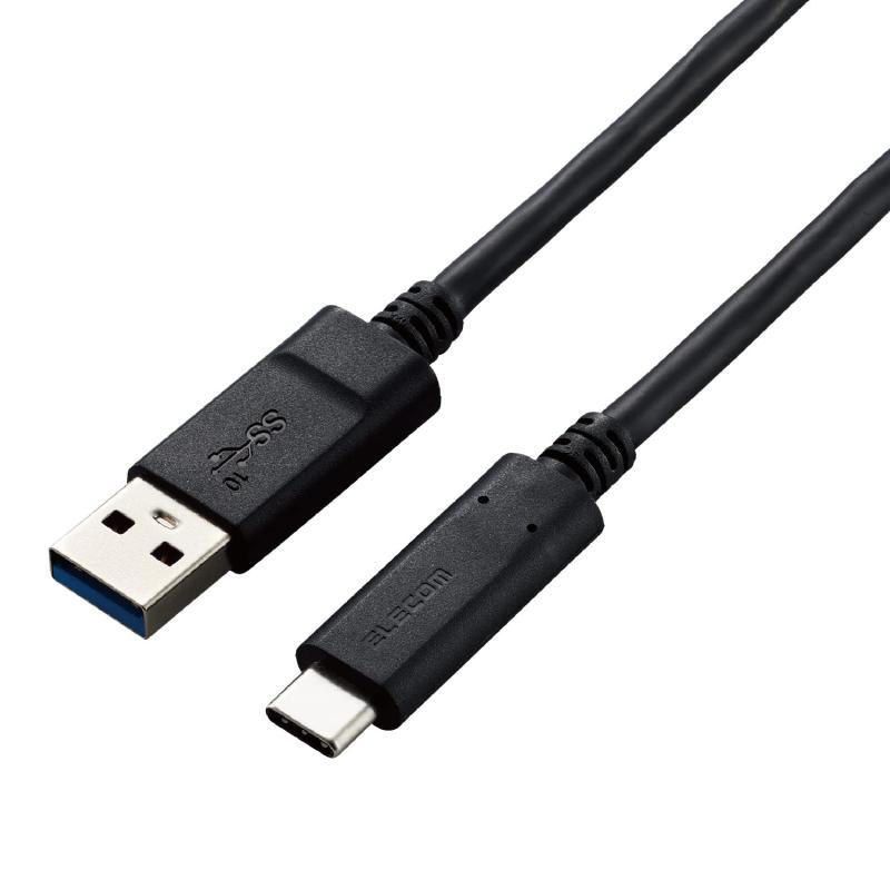 エレコム USBケーブル カメラ接続用USB3.1ケーブル (Type-Cタイプ) USB-A to USB-C 0.5m DGW-U3AC05NBKデジタルカメラやビデオカメラのパソコンへのデータ転送や充電ができるUSB3.1 Type-...