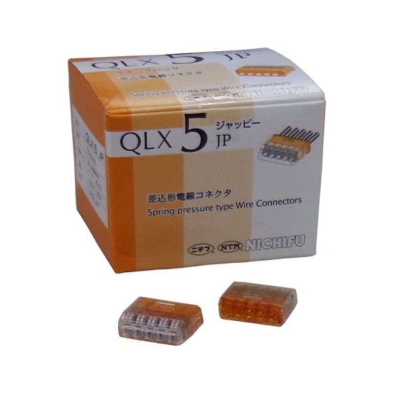 JAPPY 差込形電線コネクタ (クイックロック)橙透明 50個 QLX5-JP-OCL極数:5寸法:(縦)20.5×(横)25.4×(高さ)9.1mm定格:20A・300V適応電線:銅/単線1.6mm径・2.0mm径色:橙透明規格:JIS...
