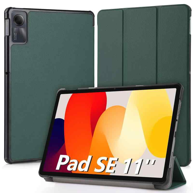 Hianjoo Xiaomi Redmi Pad SE 対応 ケース 11インチ タブレットケース Redmi Pad SE 11インチ 対応 カバー スタンド機能付き オートスリープ機能 PUレザー 全面保護ケース 軽量 薄型 擦り傷防止