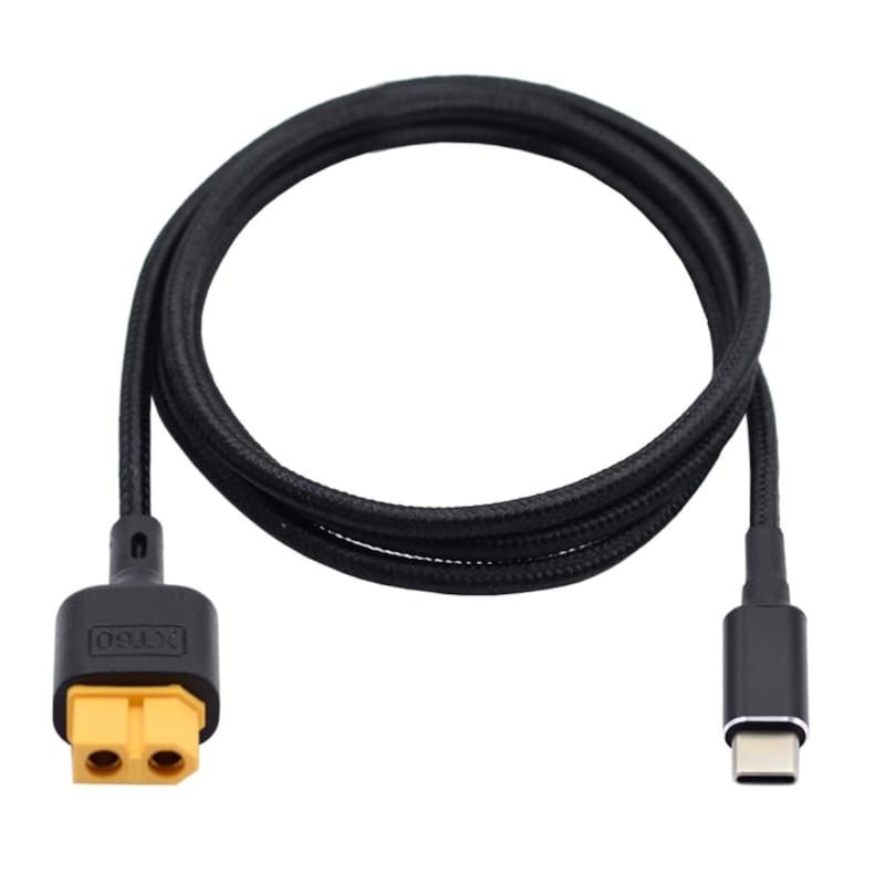 CY XT60 電源ケーブル 50cm USB-C 充電ケーブル SC100 プロトコル XT60 - Type-C 高速充電ケーブル RC Lipoバッテリー クアッドコプター マルチコプター エアロモデリング用XT60コネクターバッテリ...