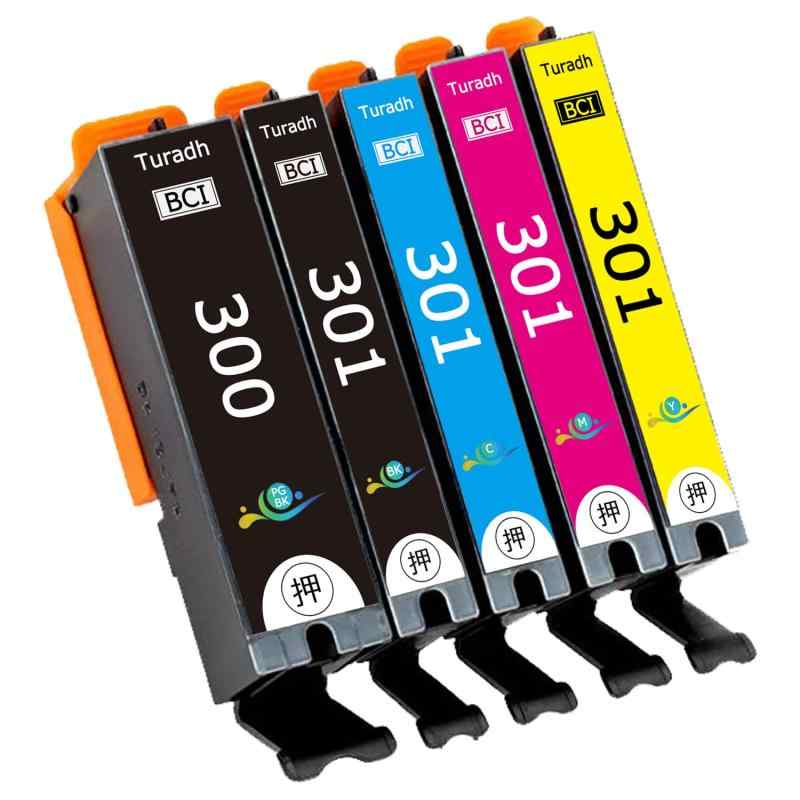 BCI-300 BCI-301 キャノン 用 TS7530 プリンター インク 純正 と併用可能 Canon 対応 300 301 5色セット 互換インクカートリッジ 【Turadh】【対応機種】Canon用 TS7530 プリンター に適...
