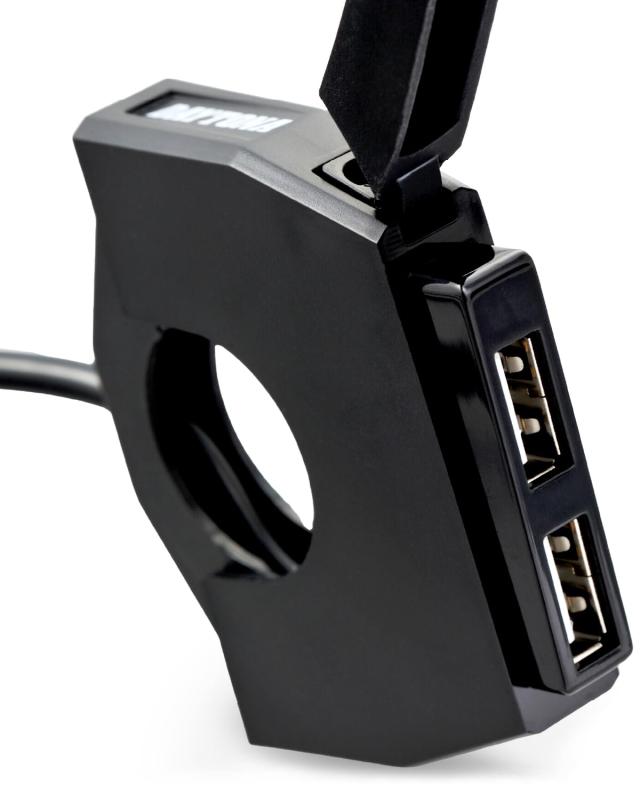デイトナ(Daytona) バイク用 USB電源 USB-A 24W iPhone/Android対応 ブレーキスイッチ接続 メインキー連動 取付幅13.5mm スレンダーUSB 2ポート 98438バイク専用電源USB-A×2ポート2ポー...