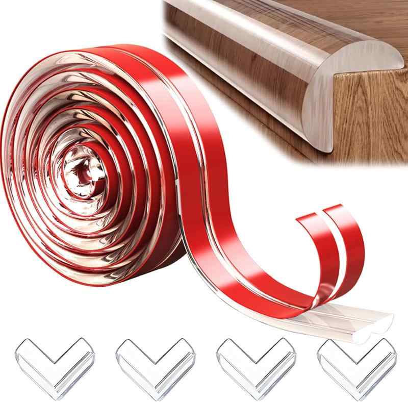 Lamiishop コーナーガード 透明 コーナークッション 超強粘着力 操作簡単 角 ガード 赤ちゃん ケガ防止 角 保護 安全対策 テーブル かど 保護 家具 角クッション 机の角 カバー PVC素材 クリア【セット内容】コーナーガード...