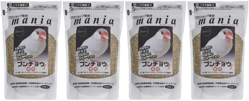 mania(マニア) プロショップ専用 ブンチョウ 1L×4袋パッケージ重量:3.4kgフレーバー: 野菜,フルーツ