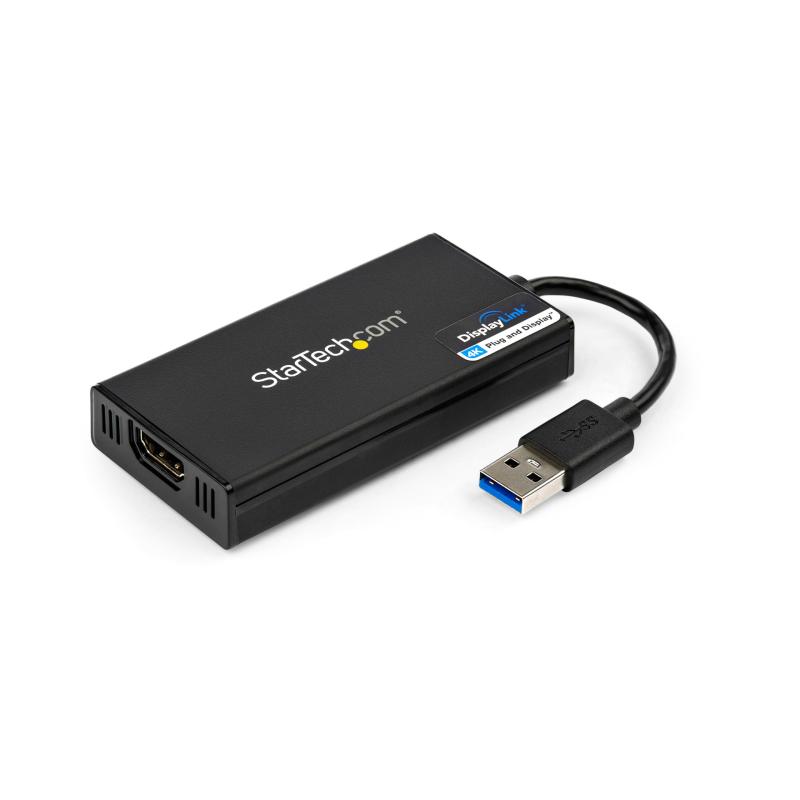 StarTech.com USB 3.0対応HDMIディスプレイアダプタ/4K30Hz対応/USB Type-A接続/DisplayLink認定/Mac &amp; Windows 対応 USB32HD4K性能：USB Type-Aポートを...