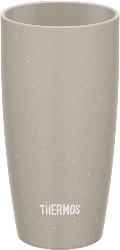 サーモス 真空断熱タンブラー 420ml アッシュグレー JDM-421 ASGY陶器調デザインの真空断熱タンブラー。内面セラミック加工で汚れがつきにくい。食洗機対応モデル。本体サイズ(約):幅7.5×奥行き7.5×高さ14.5cm、本体重...