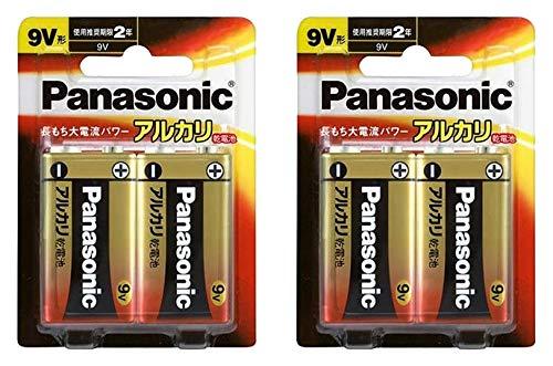 パナソニック 9V形アルカリ乾電池 2本パック×2セット(計4電池) 6LR61XJ/2B-2p