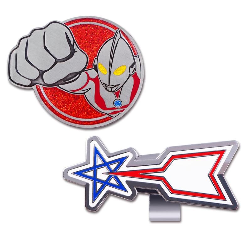 ウルトラマン ゴルフマーカー（BIGサイズ） マグネット式 ライセンス商品マーカーはウルトラマンの登場シーンを再現。ラメ加工でキラキラ輝く仕様となっております。台座は科学特捜隊の象徴「流星マーク」クリップタイプ　マグネット式サイズ：マーカー...