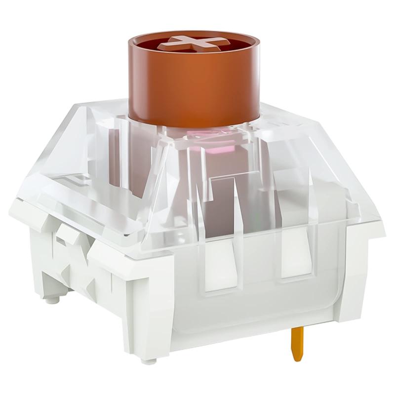 Kailh Box サイレントピンクスイッチ RGB SMD リニアスイッチ 防塵 メカニカルキーボード MXスイッチ用 (Kailh Silent Brown 72個)Kailh BOXサイレントブラウンスイッチ、メカニカルキーボードスイ...